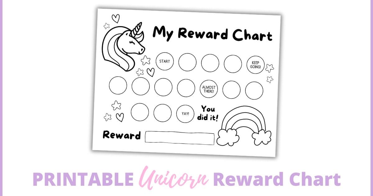 Free Printable Unicorn Reward Chart for Kids - Mama Kenna